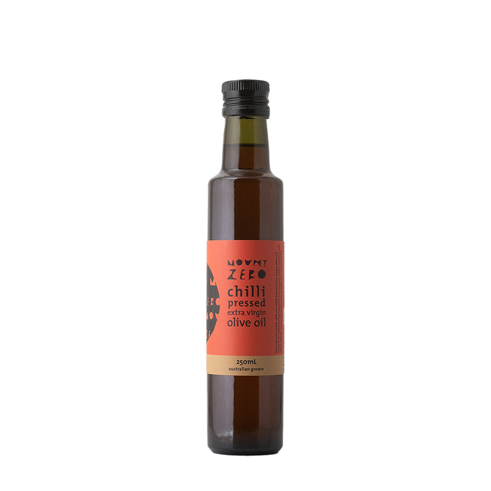 Chilli Pressed Extra Virgin Olive Oil – Mount Zero Olives