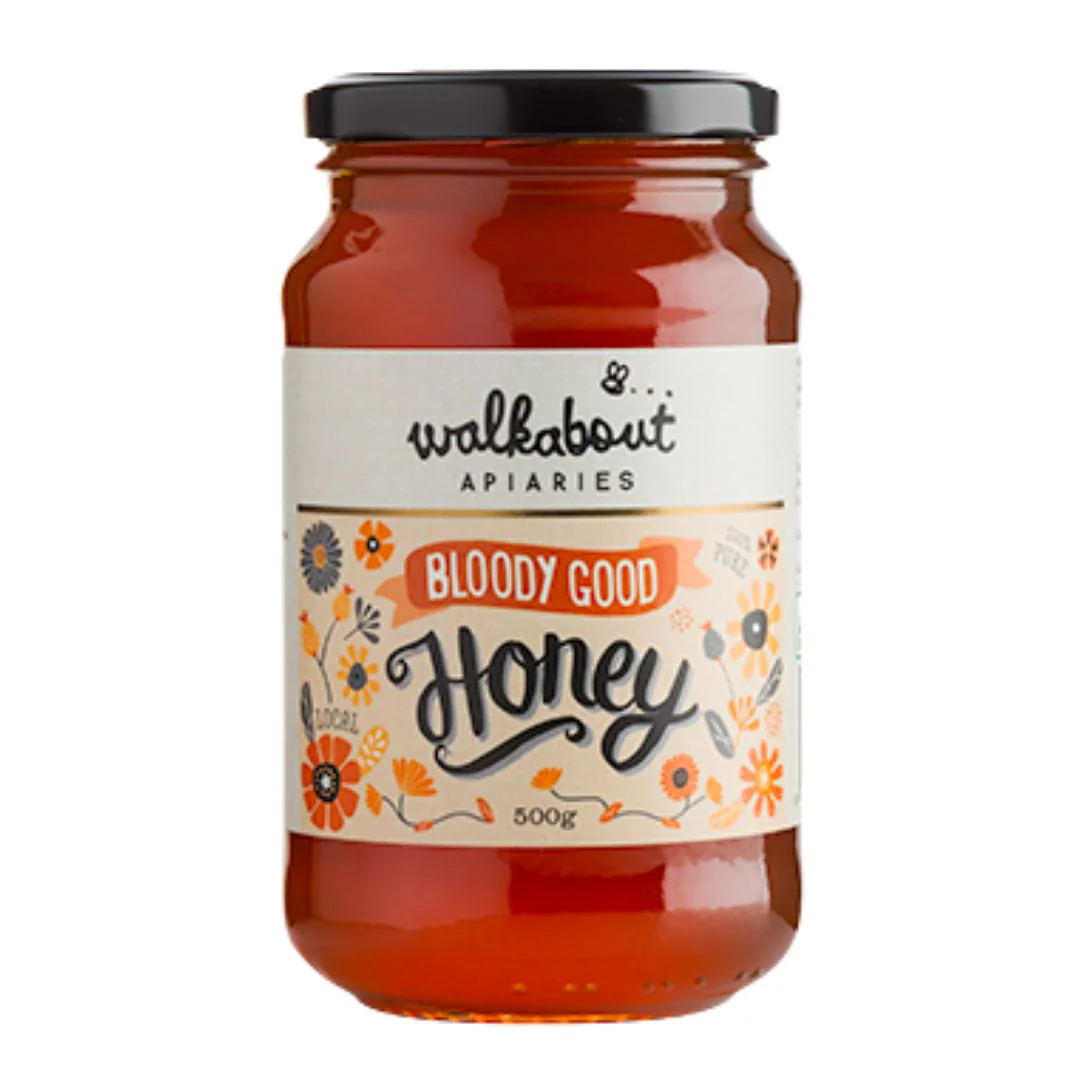 walkabout apiaries bloody good honey - 500g – Mount Zero Olives