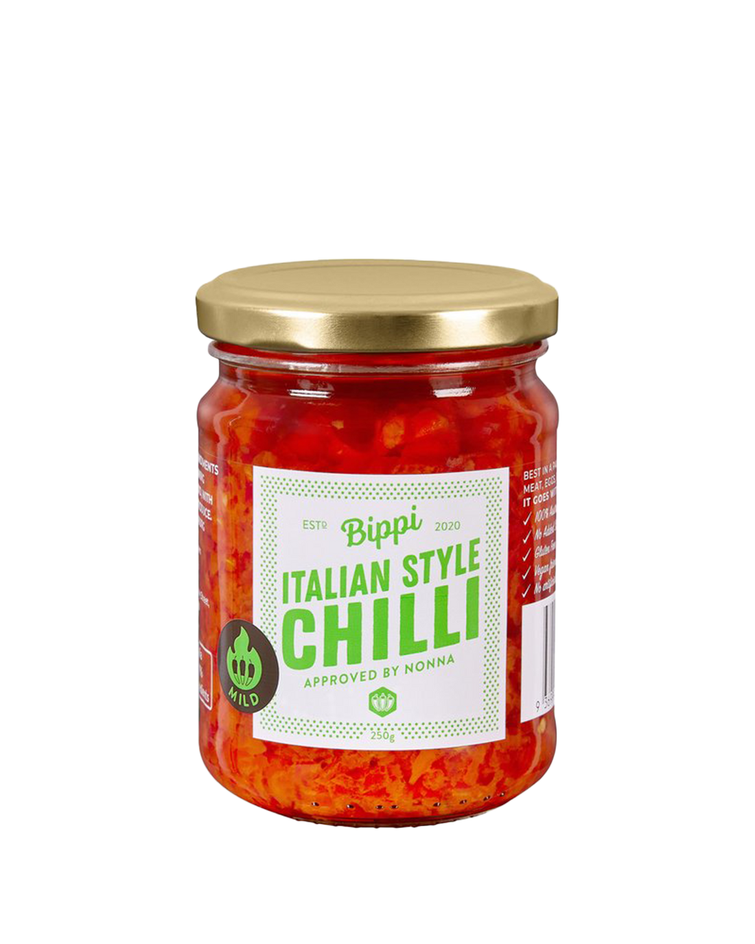 bippi mild italian style chilli – Mount Zero Olives