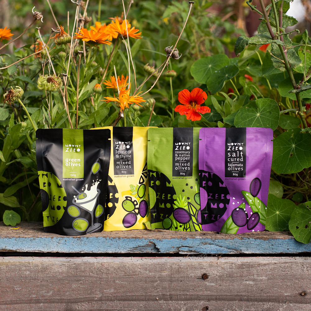 Olive Pouch 4pk – Mount Zero Olives