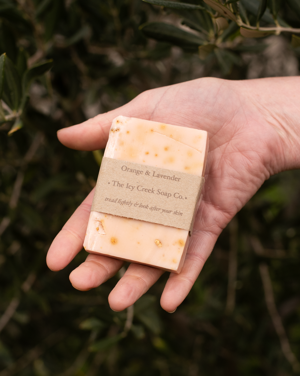 icy creek soap co. orange & lavender soap bar – Mount Zero Olives